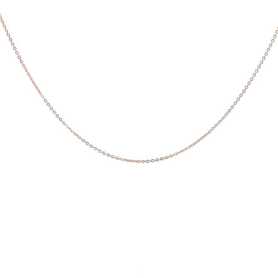 Unique Rose Gold Hammered Cable Chain - MW Diamond Jeweller